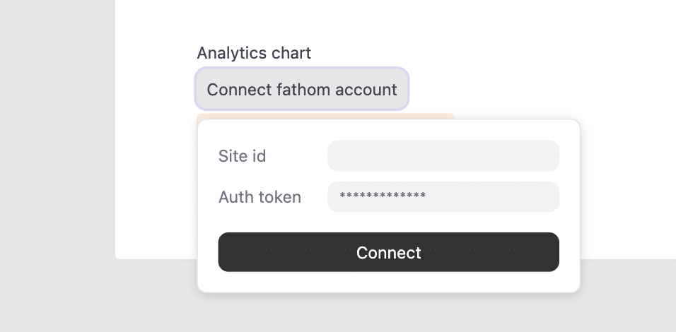 Connecting Fathom analytics